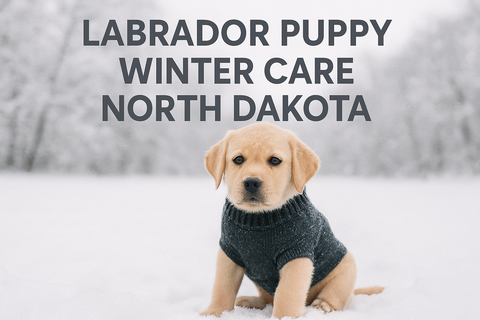 Labrador Puppy Winter Care North Dakota | Cold Weather Guide